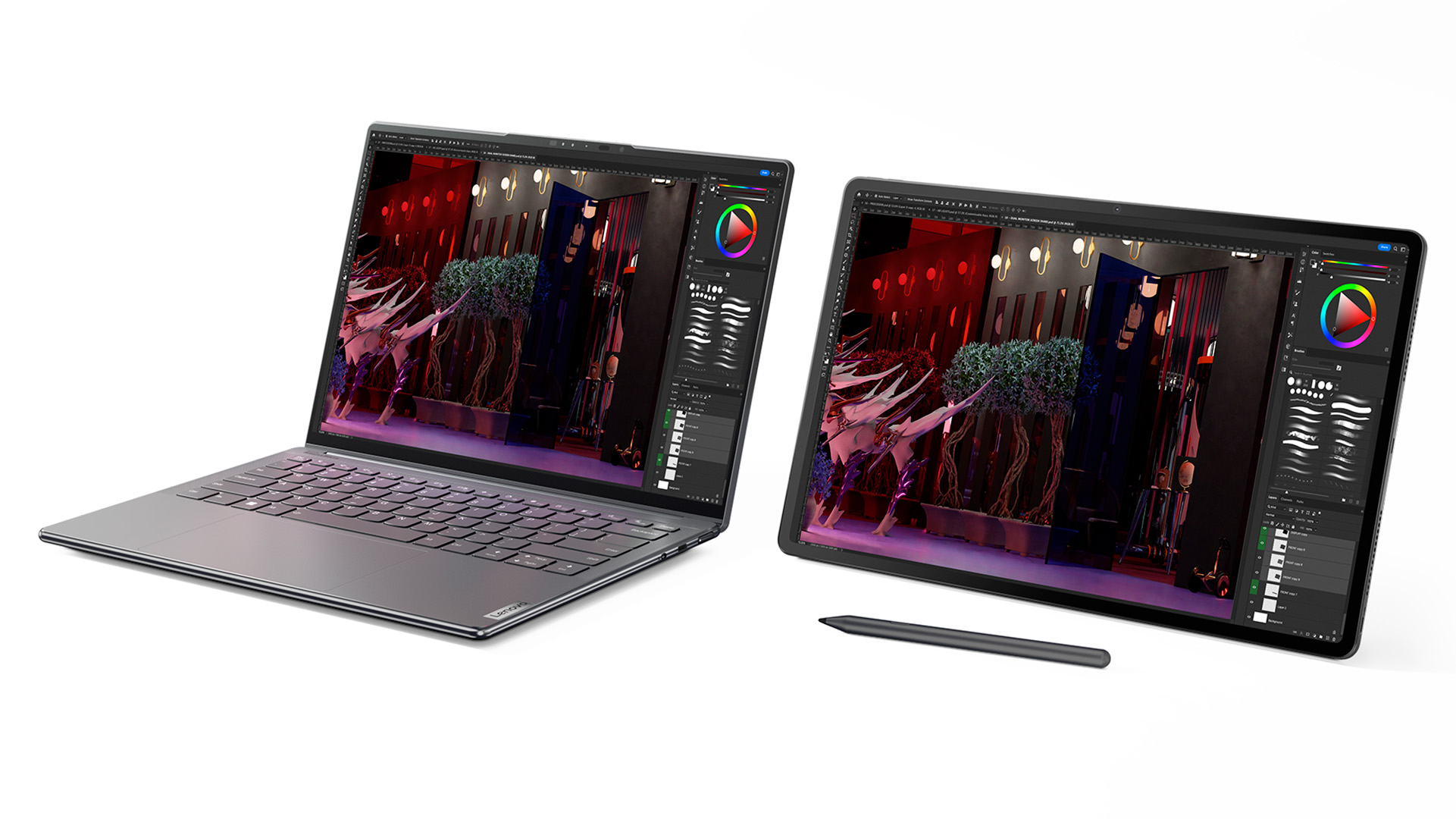 CES 2023: Lenovo-skærme sprænger rammerne - Hvorfor nøjes med én skærm ...